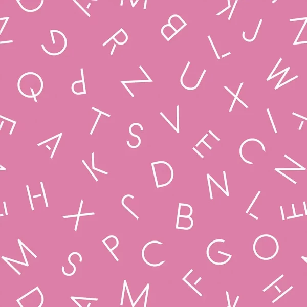 Alphabet Letters Stick Wallpaper - Multicolor Studio